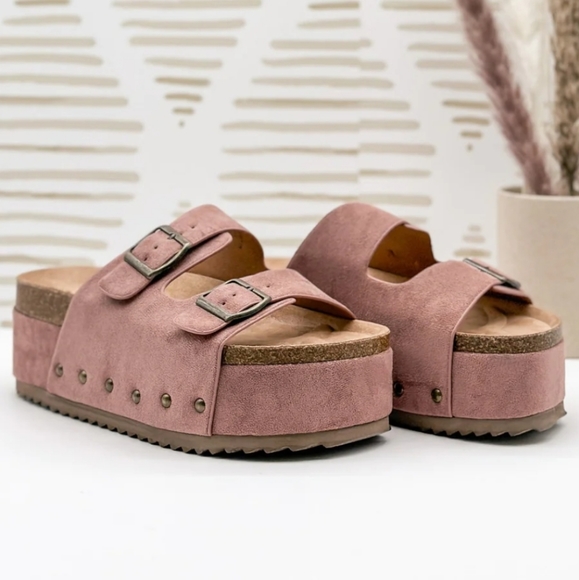 Corkys | Shoes | New Corkys Pink Platform Flatform Sandals | Poshmark